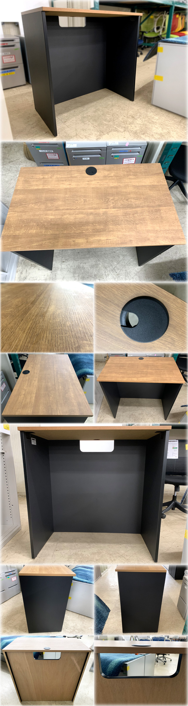 日本代購代標第一品牌【樂淘letao】－イトーキ オープンキャビネット ノットワーク HLL-0909D-TT 900x528x900mm 天板トリニティオーク フレームブラック 壁面用 ...