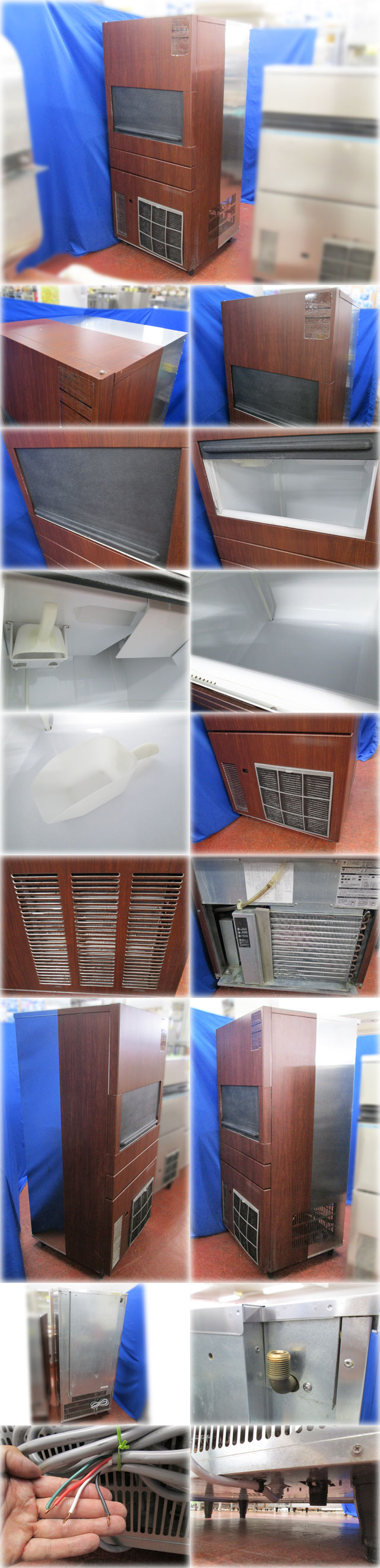 代購代標第一品牌－樂淘letao－ホシザキ 230kgタイプ製氷機 IM-230M-1 695x650x1585mm 三相200V キューブアイス 大形バーチカルタイプ 木目調 ★1円スタート★