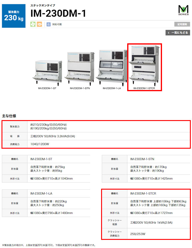 代購代標第一品牌－樂淘letao－【19年製】ホシザキ アイスクラッシャー付230kg製氷機 IM-230DM-1-STCR 1080x710x1727mm 三相200V 検査動画有 ★ ...