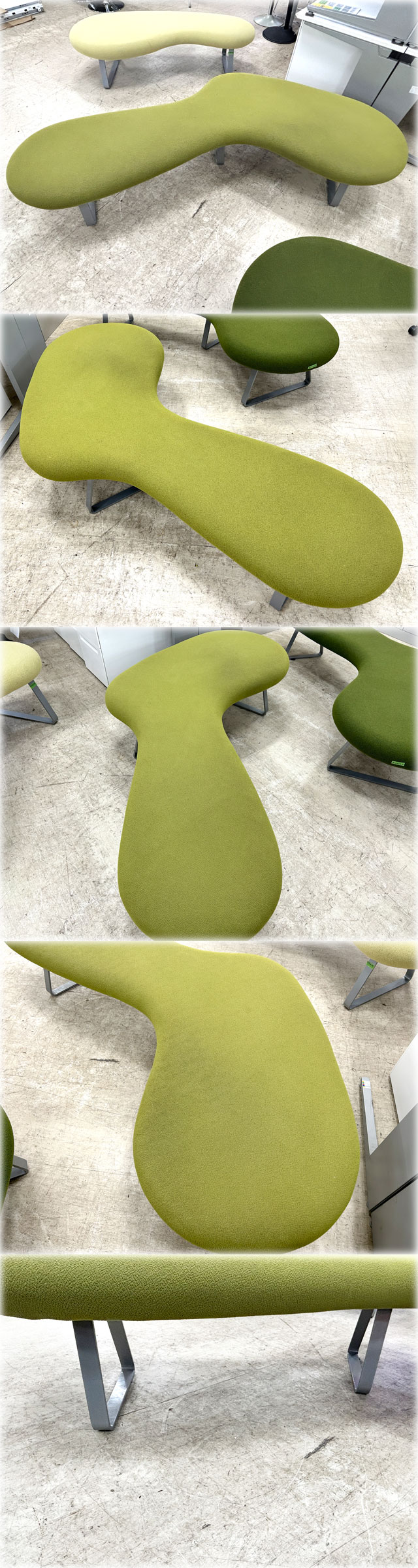 代購代標第一品牌－樂淘letao－イトーキ 3人掛ベンチ フロウラウンジ LAZ-103GZ-T1Q2 2050x1138x420mm アイビーグリーン色 安積伸 ITOKI ...